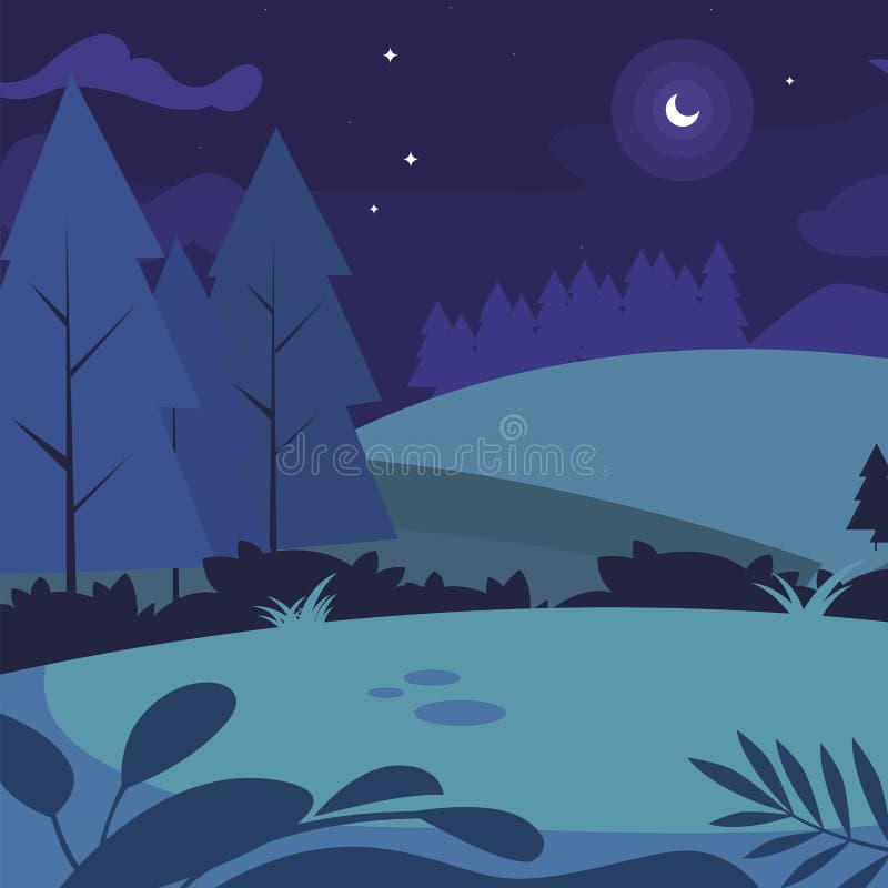 Camp Night Scene Stock Illustrations – 1,348 Camp Night Scene Stock ...