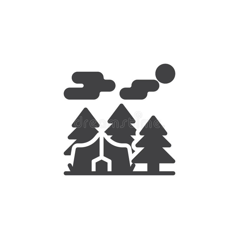 Tent Trees Simple Stock Illustrations – 332 Tent Trees Simple Stock ...