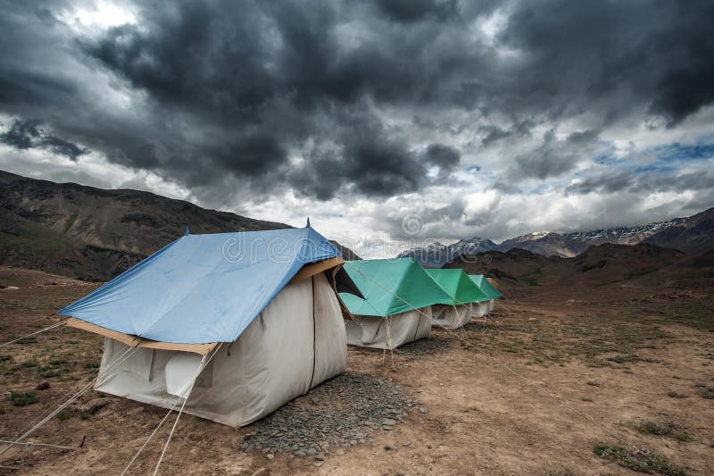 Mount Kilimanjaro Base Camp (Barafu Camp) Stock Photo - Image of ...