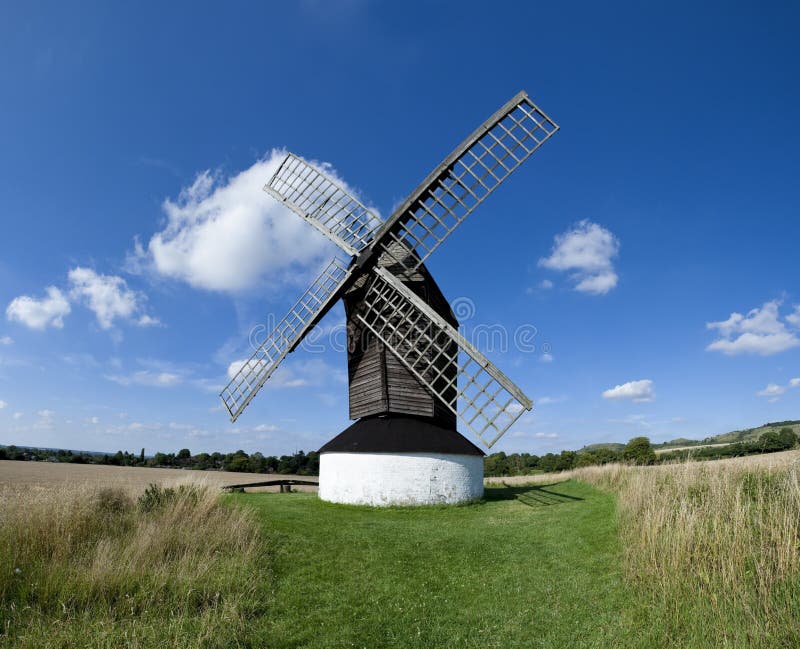 Moulin à Vent De Pitstone, Près D'Ivinghoe, Buckinghamshire Image stock ...