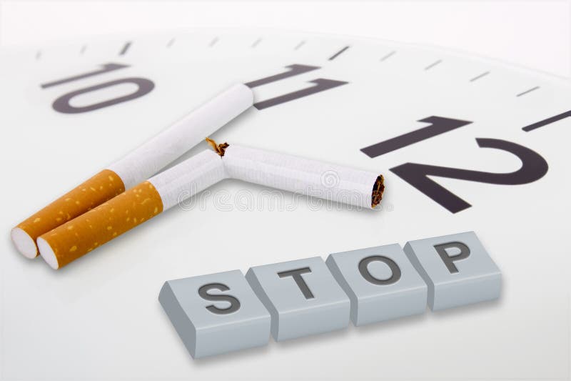 Anti-rookcampagne stock afbeelding. Image of einde, long - 4488497