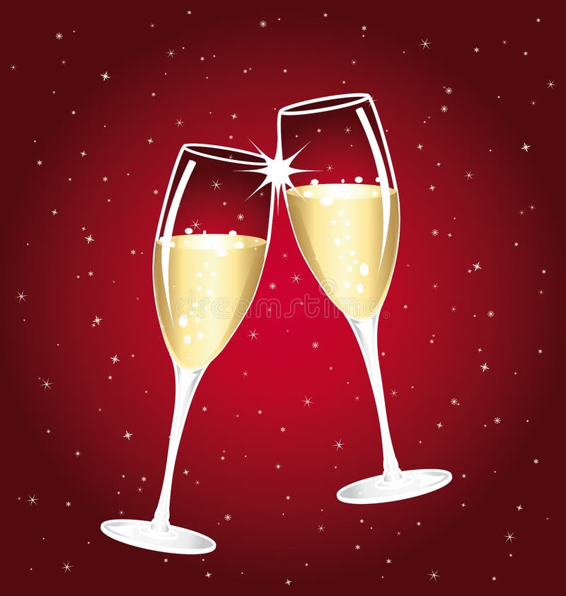 Campagne toast stock vector. Illustration of graphic - 16436079