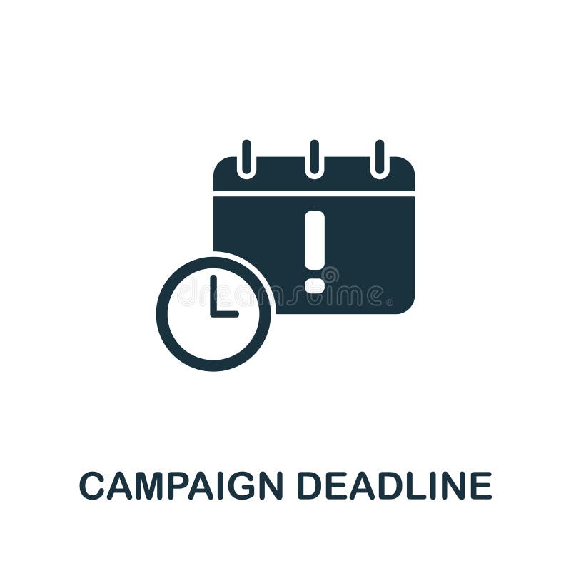 Campaign Deadline Icon from Seo Collection. Simple Line Campaign ...