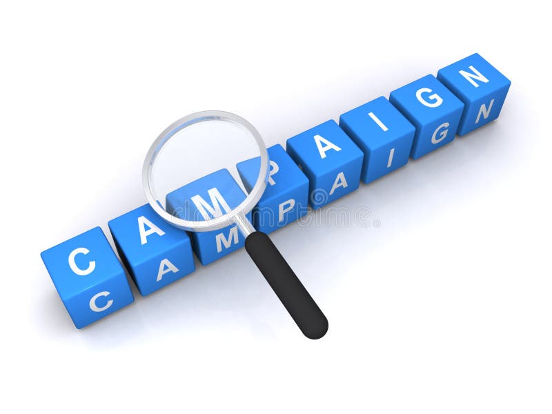 Campaign stock illustration. Illustration of graphics - 43932309