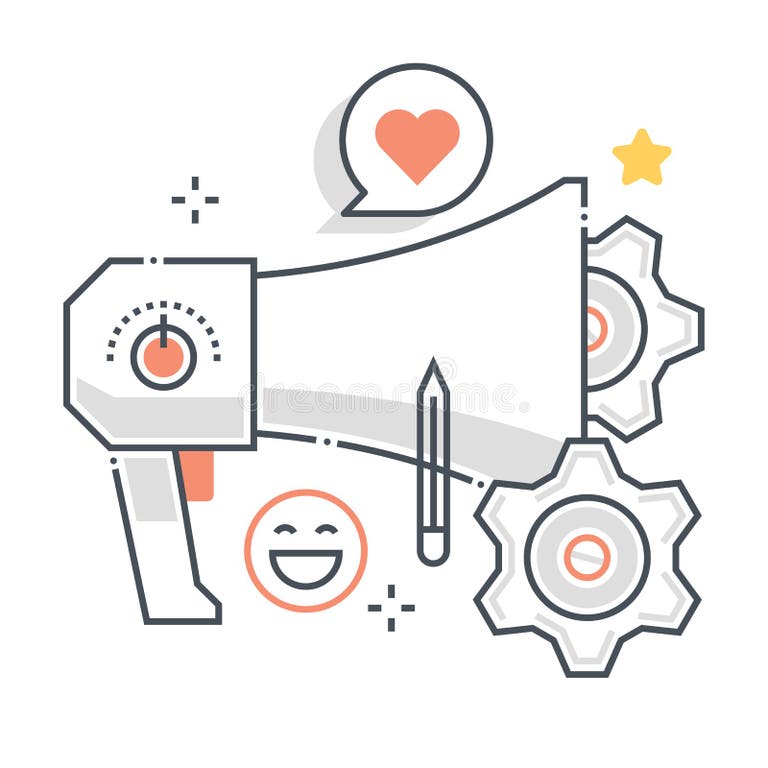 Campaign Optimization Related Color Line Vector Icon, Illustration ...