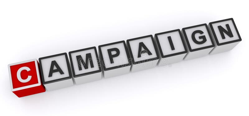 Campaign stock illustration. Illustration of graphics - 43932309