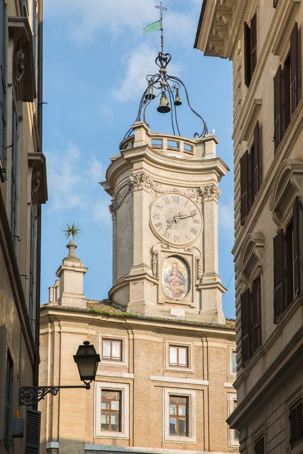 Campanile in the Center of Rome Stock Photo - Image of city, building ...