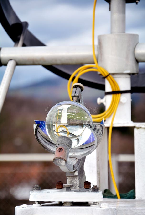 Campbell-Stokes Sunshine Recorder Stock Image - Image of horizontal ...