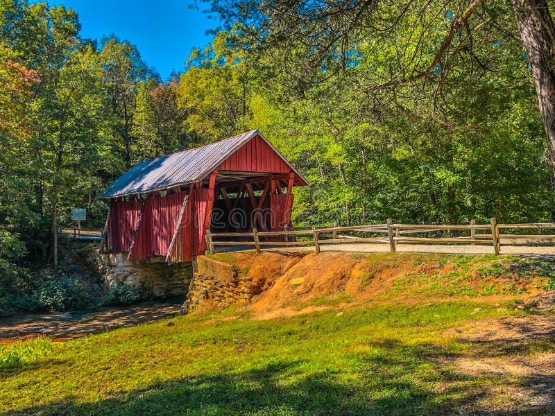 Campbells Covered Bridge, Landrum South Carolina Editorial Stock Photo ...