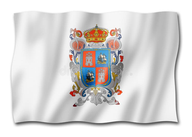 Campeche State Flag, Mexico Stock Illustration - Illustration of ensign ...