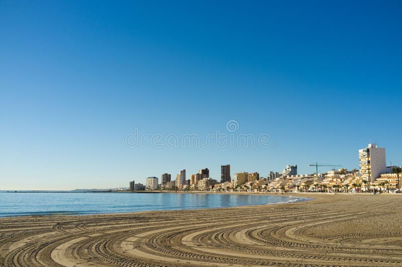 Campello Beach in Sunny Day Stock Photo - Image of space, sunny: 28817210