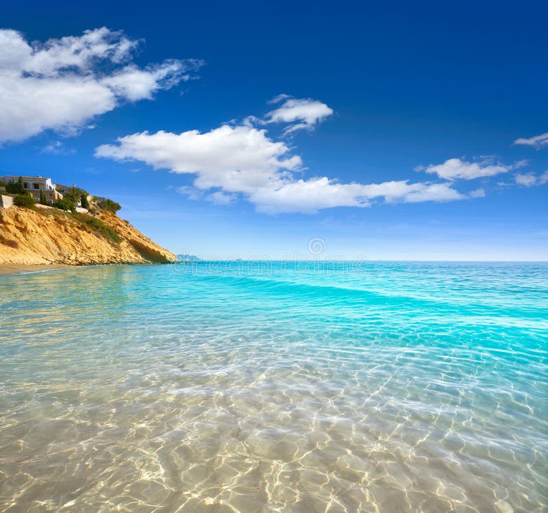 Campello De La Playa De Alicante Cala Lanuza Foto de archivo - Imagen ...