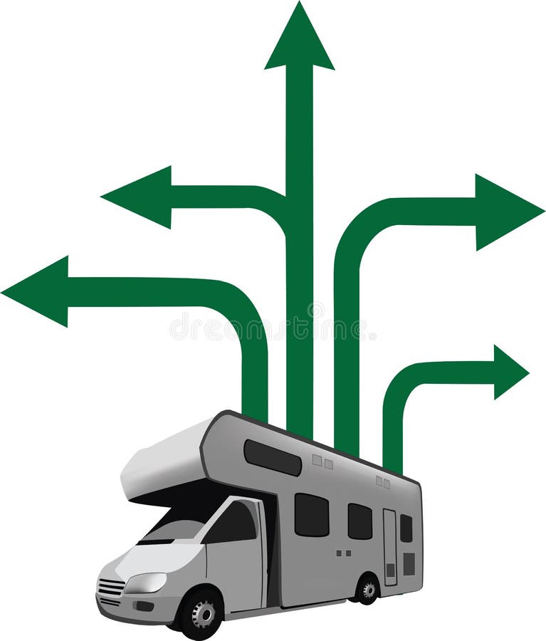 Camper stock illustration. Illustration of project, sign - 55024242