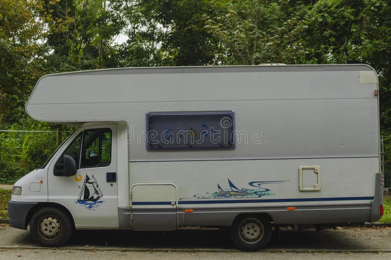 Camper motorhome stock image. Image of travel, outdoor - 231214799