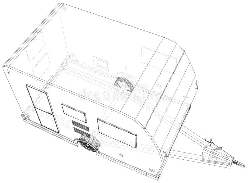 Caravan Wireframe Stock Illustrations – 58 Caravan Wireframe Stock ...