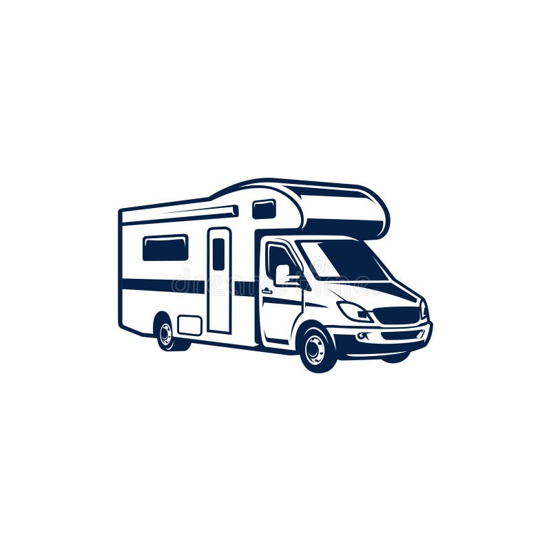 RV - Motor Home - Camper Van - Caravan Logo Vector Stock Vector ...