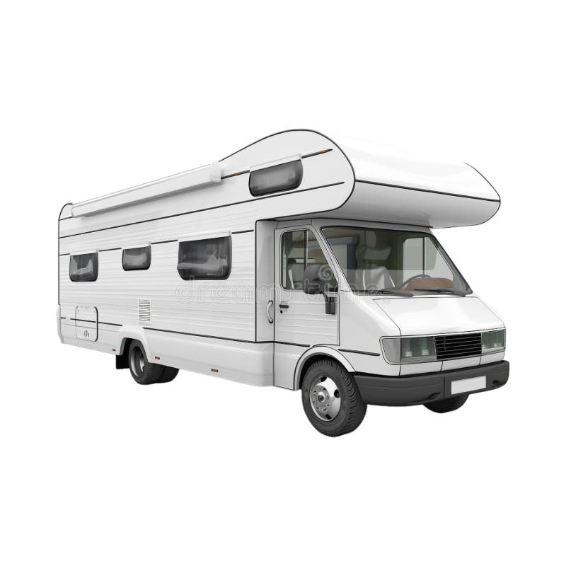 Camper Van on Transparent Background - Ai Generated Stock Illustration ...