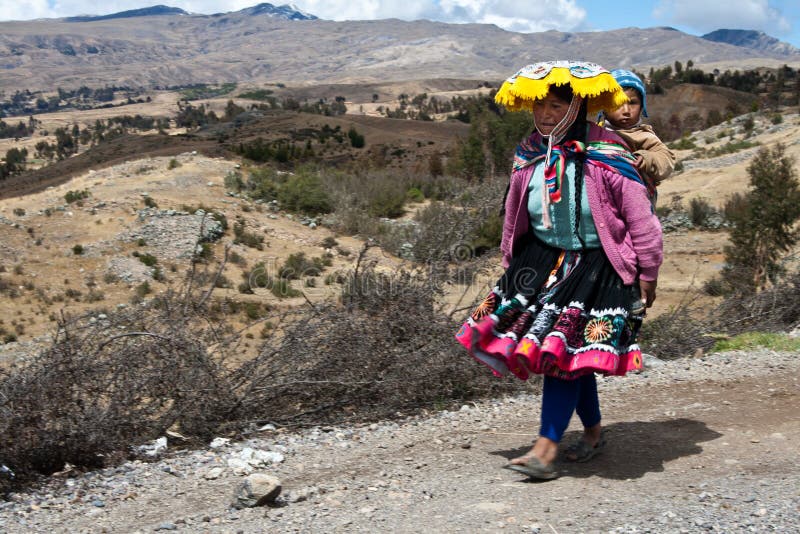 Campesino Peruano Y Sus Llamas Foto editorial - Imagen de campesino ...