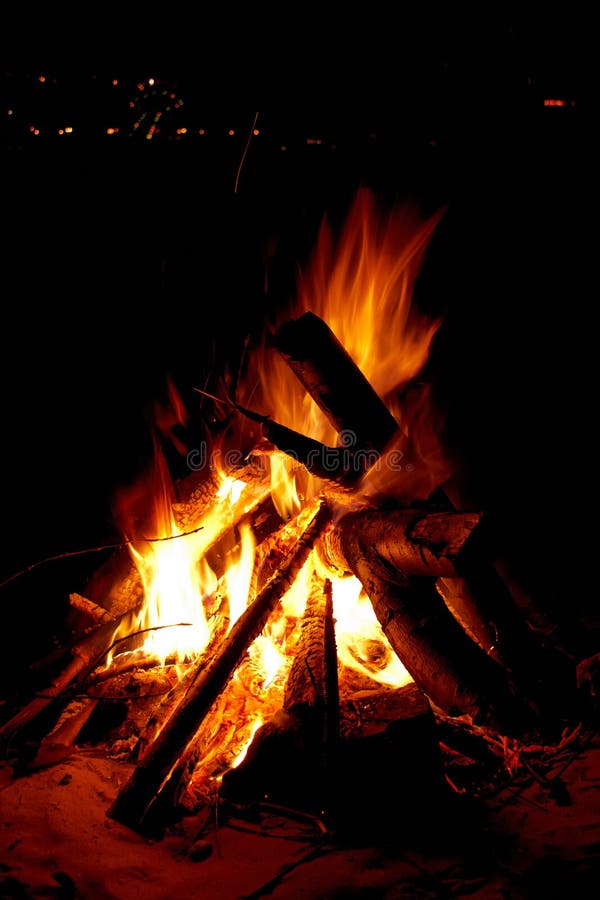 Campfire stock image. Image of flame, fuel, group, hike - 24129739