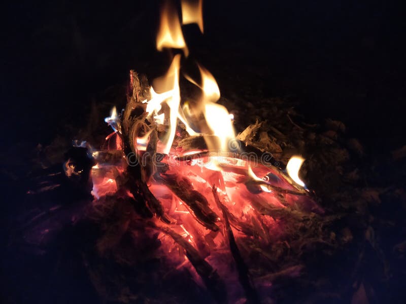 Campfire ðŸ”¥ Beautiful View Stock Image - Image of beautiful, flame ...