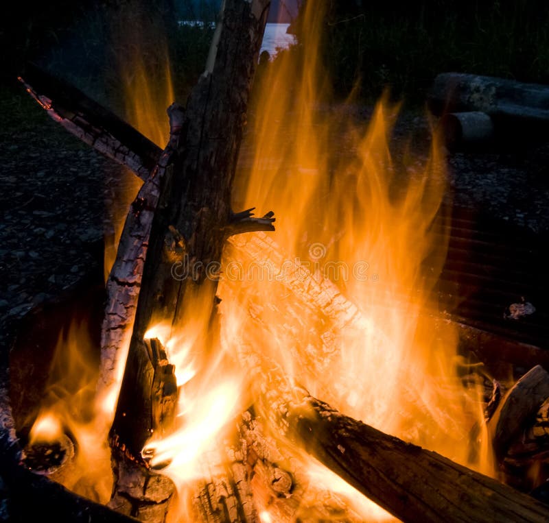 Campfire stock image. Image of warm, charcoal, campfire - 35986527