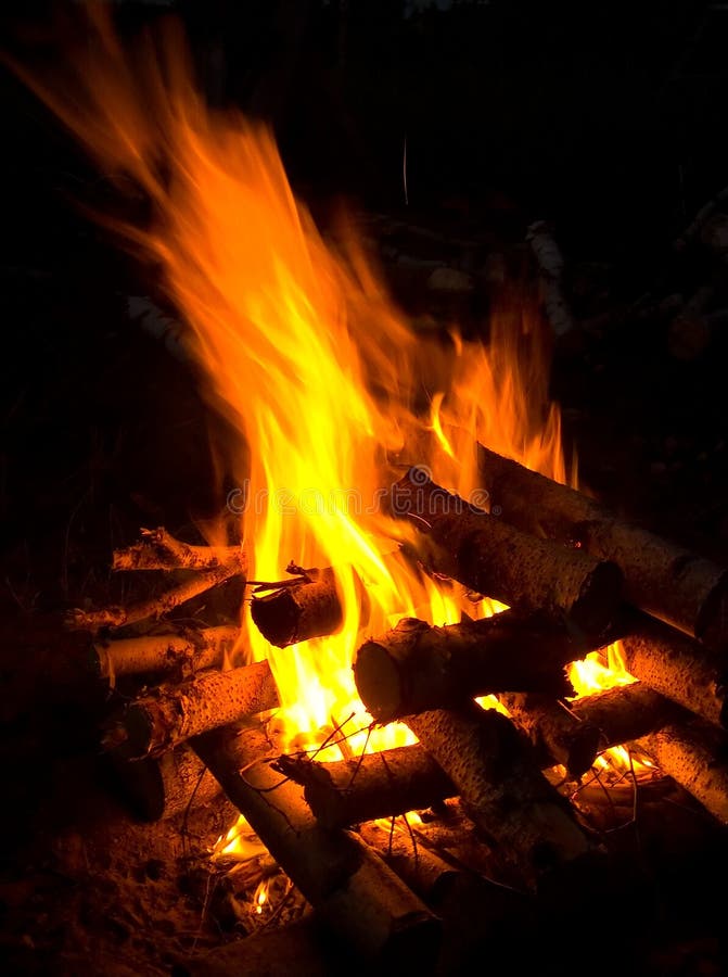 Campfire stock image. Image of beautiful, perish, light - 1001299