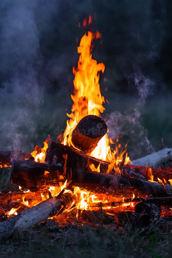 Campfire stock image. Image of orange, firewood, night - 42903895