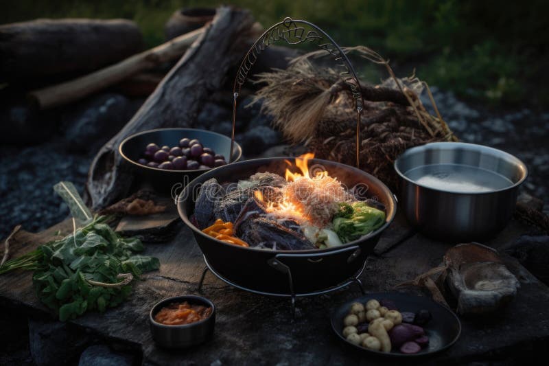 Campfire Cookbook with Recipes, Spices and Ingredients for Campfire ...