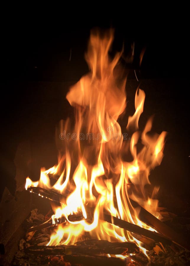 Campfire stock image. Image of color, heat, bonfire, bright - 75771073