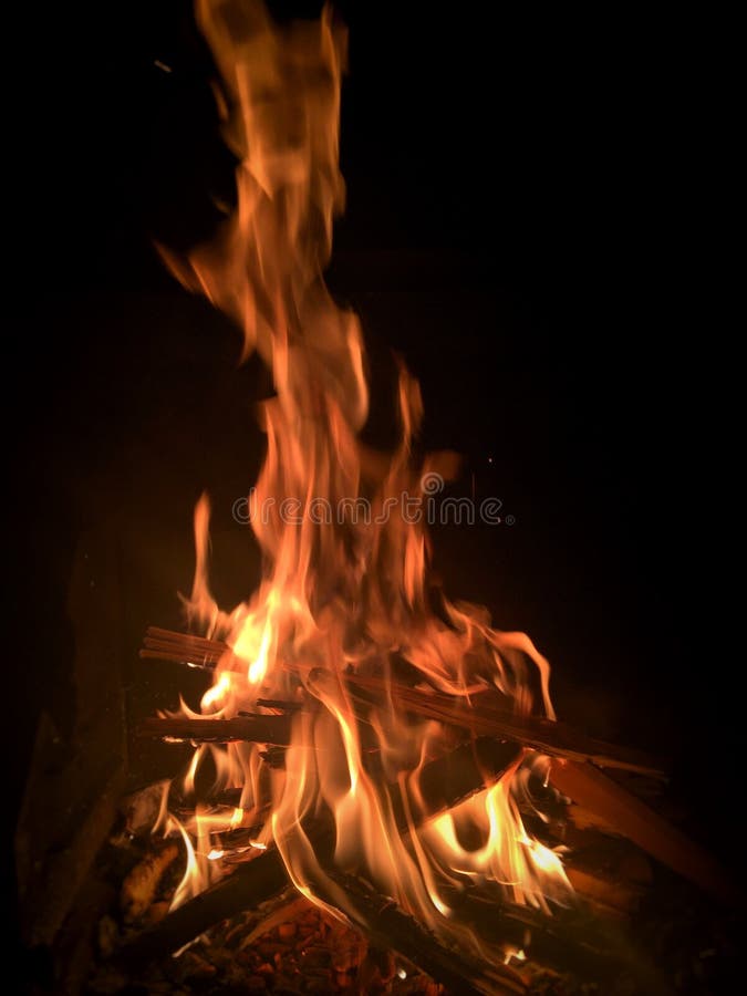 Campfire stock image. Image of color, heat, bonfire, bright - 75771073