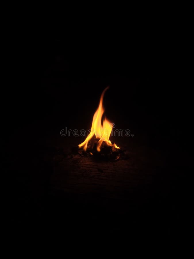 Campfire Dark Night on Floor Fire Stock Photo - Image of dark, fire ...