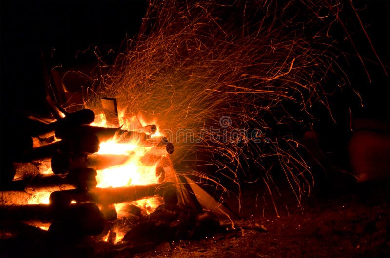 Campfire flames stock image. Image of shadow, river, cathedral - 35303379