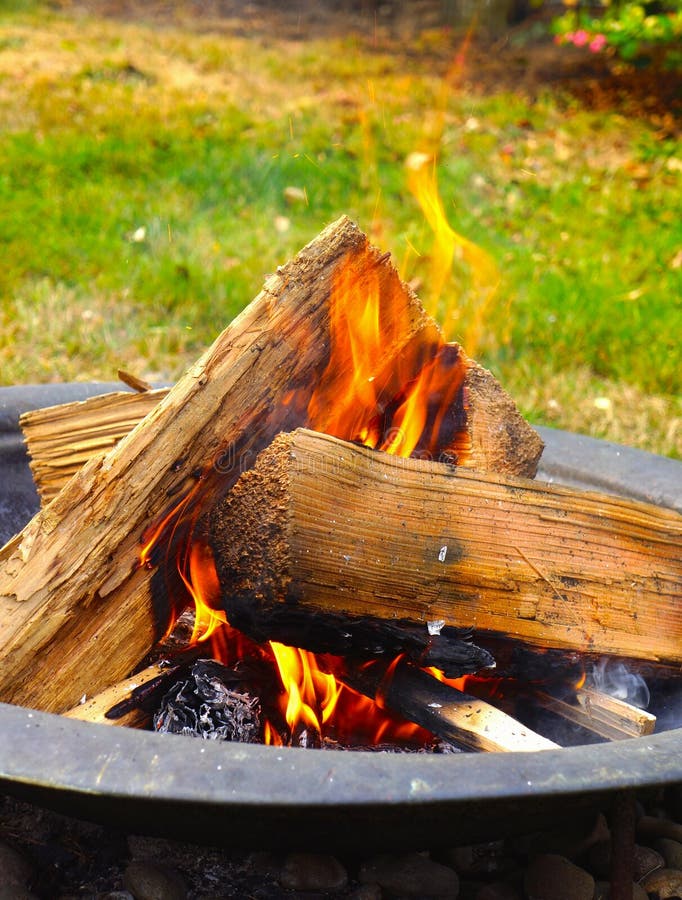 Campfire flames and smoke stock image. Image of flame - 93821995