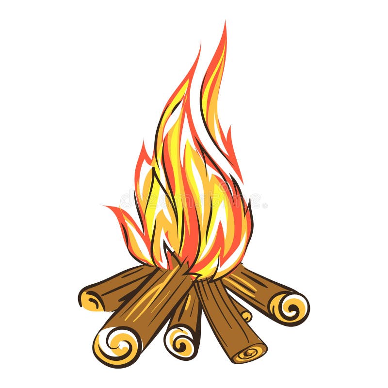 Campfire Cartoon Stock Illustrations – 7,988 Campfire Cartoon Stock ...