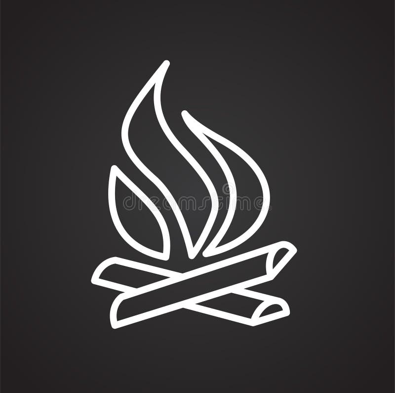 Campfire Icon for Graphic and Web Design, Modern Simple Vector Sign ...