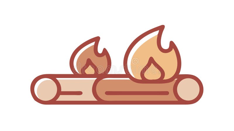 Campfire Icon for Outdoors and Recreation, Vector Design Generative AI ...