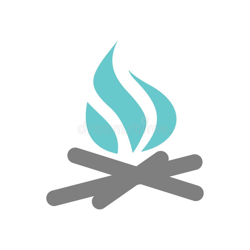 Campfire Icon on White Background for Graphic and Web Design, Modern ...