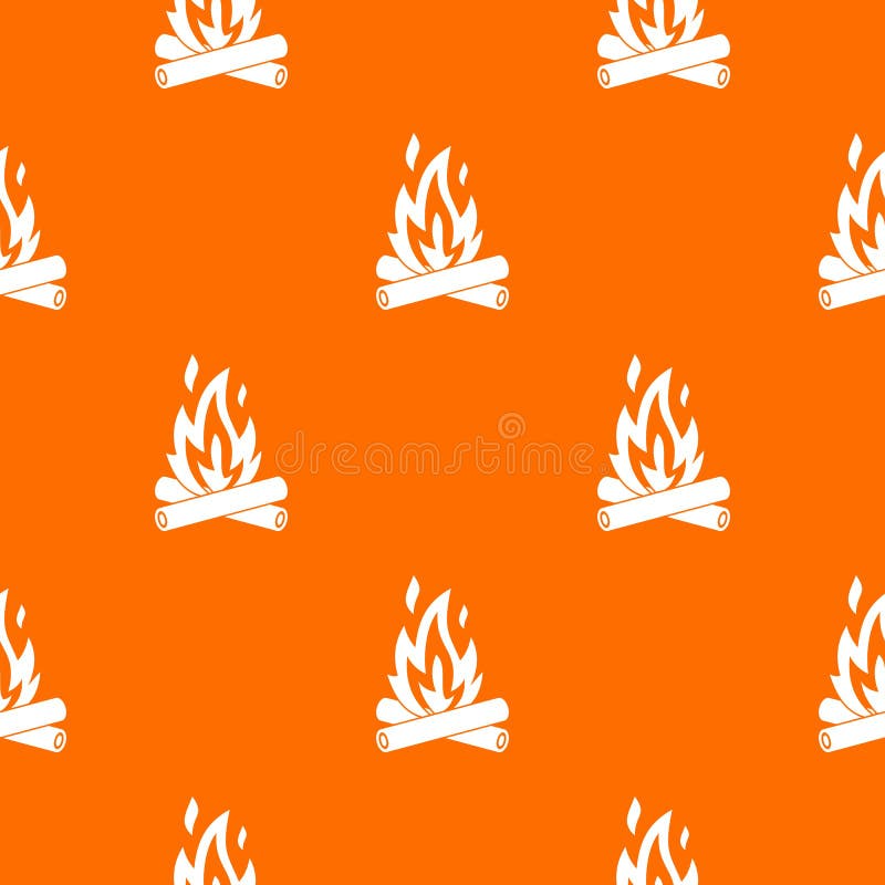 Campfire pattern seamless stock vector. Illustration of burn - 107403957