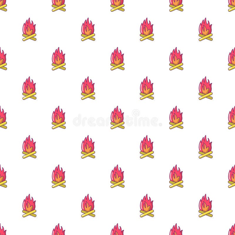 Campfire pattern seamless stock vector. Illustration of banner - 97730402