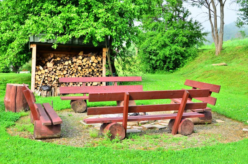 Campfire place stock photo. Image of outdoor, campfire - 19896512