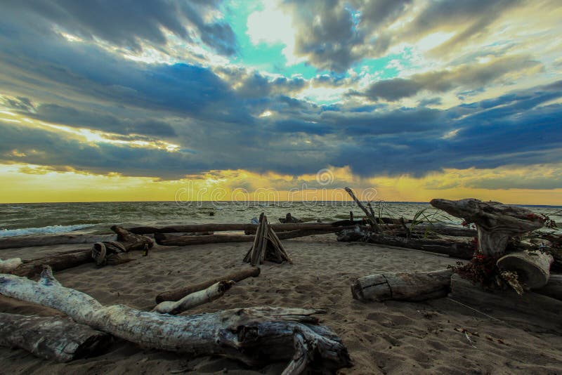Campfire place stock image. Image of wave, beach, magical - 59123209