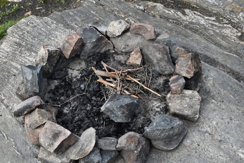 Campfire Site stock photo. Image of campfire, middle - 330363270