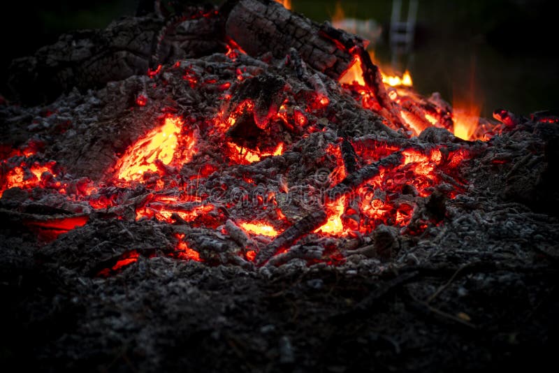 Campfire ashes stock photo. Image of campfire, dangerous - 6890252