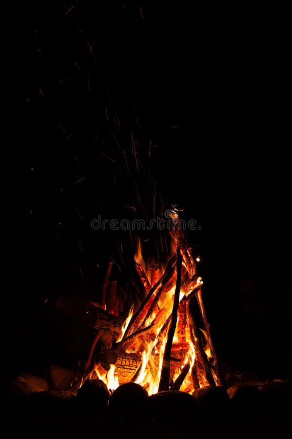 Campfire sparks stock photo. Image of sparkle, heated - 1465450