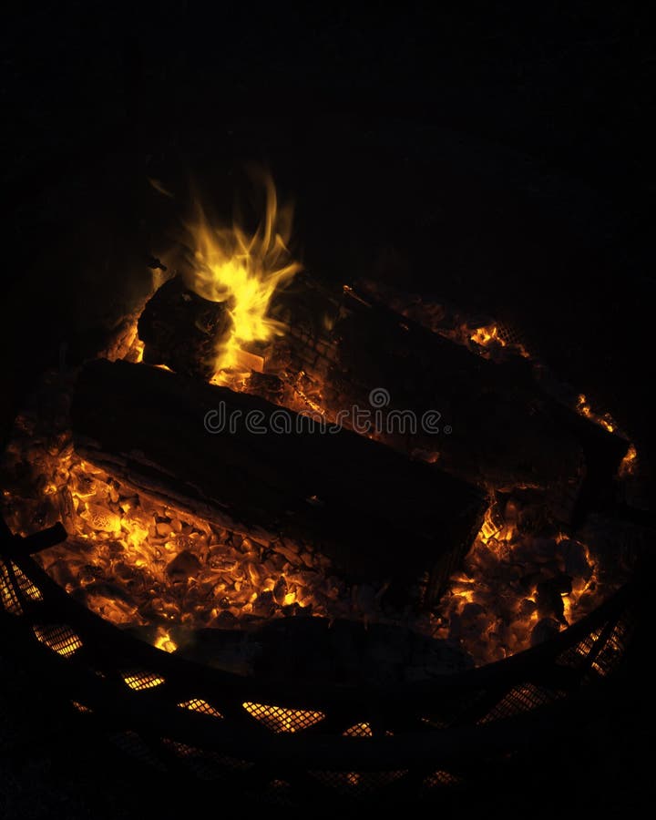 Campfire on a summer day stock image. Image of logs, friends - 93985419