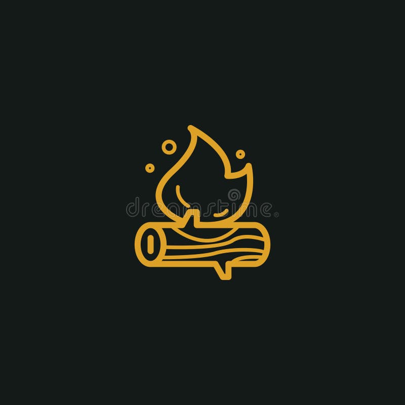 Campfire. Vector Illustration Decorative Design Stock Vector ...