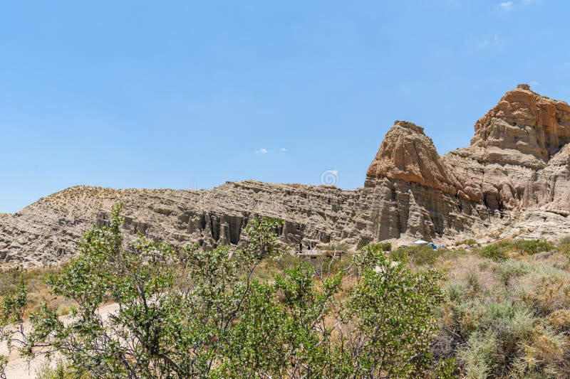 Campground at Rock Formations at Red Rock Canyon State Park, California ...