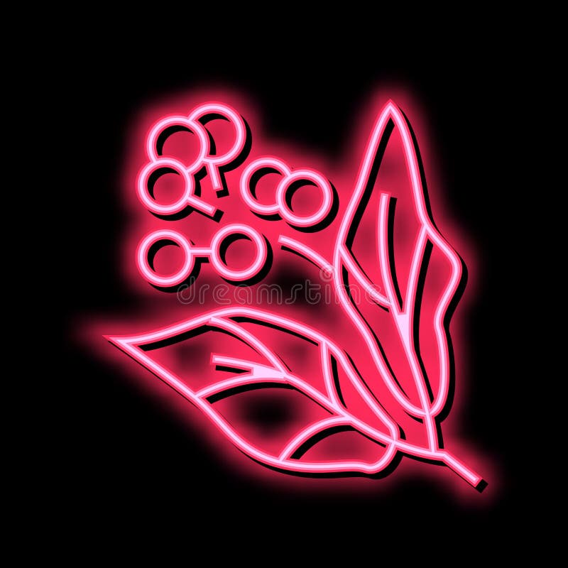 Camphor Aromatherapy Neon Glow Icon Illustration Stock Vector ...