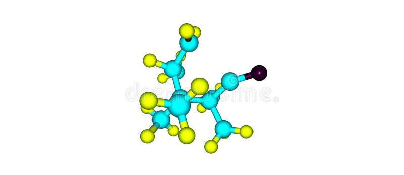 Camphor Molecular Structure Isolated on White Background Stock ...