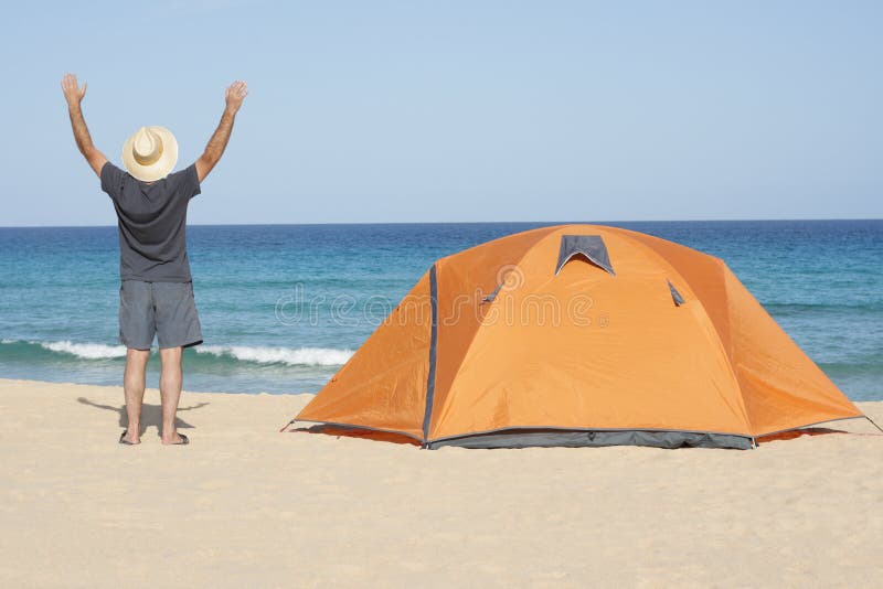 Camping stock photo. Image of dome, relaxation, trees - 12688702